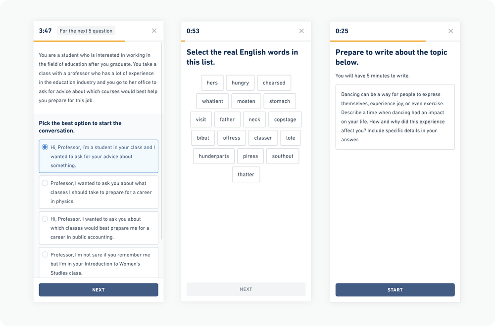 3 ways we improved the DET practice test