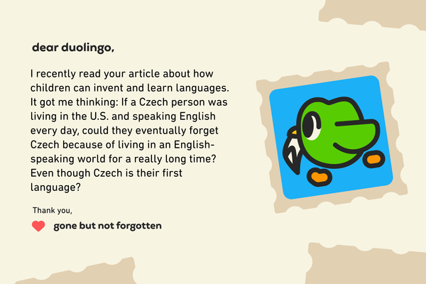 Can You Forget Your First Language?